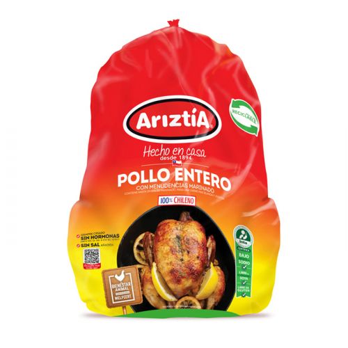 Caja de Pollo Entero Con Menudencias 18 kg aprox